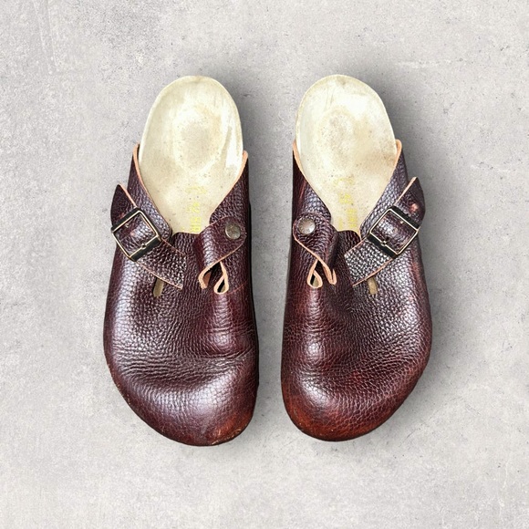 Birkenstock | Shoes | Birkenstock Brown Boston Clogs Size L1 M9 | Poshmark